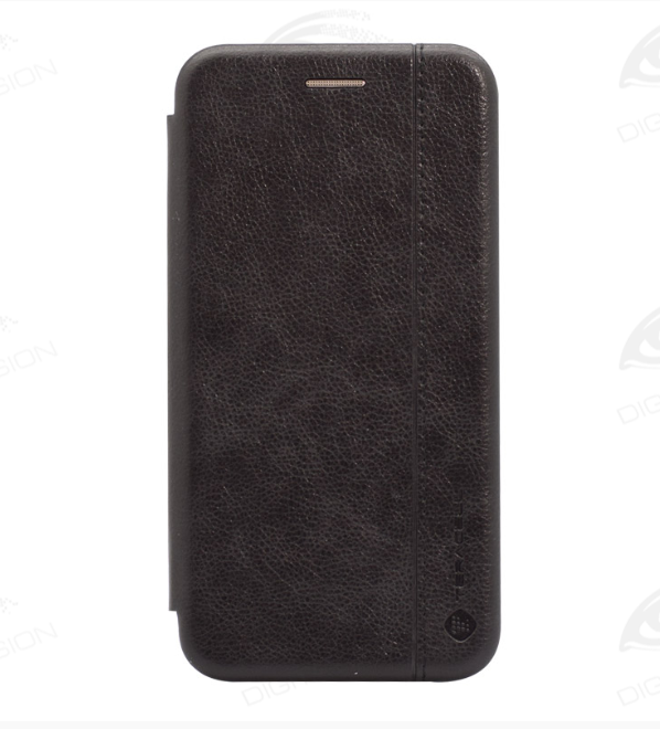 iPhone 13 futrola na preklop leather (Black)