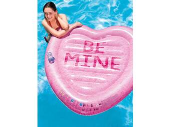 Candy Heart Inflatable Pool Island Float