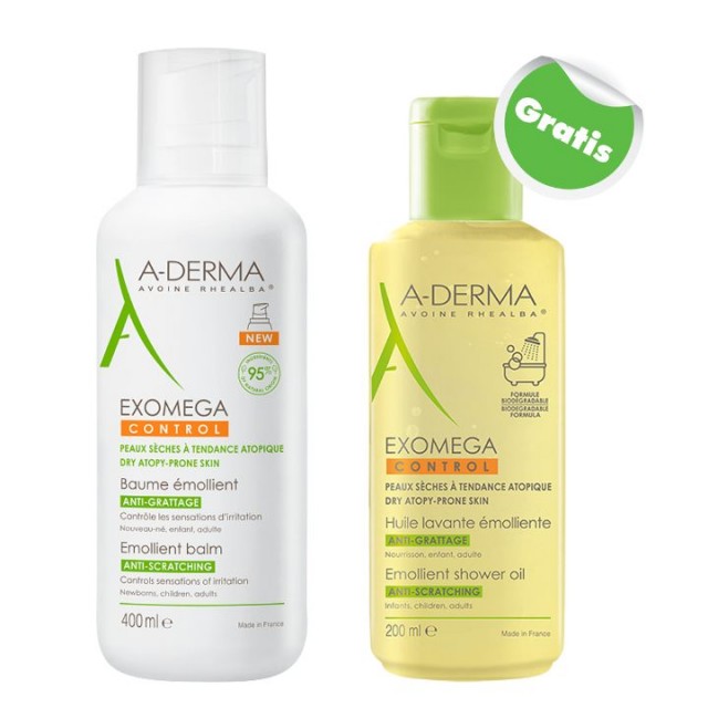 A-DERMA PROMO EXOMEGA CONTROL BALZAM + GRATIS ULJE