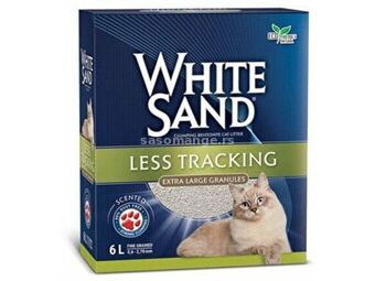 WHITE SAND Less Tracking posip za mačke 6l