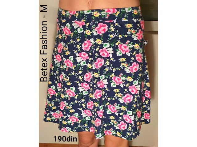 Betex Fashion cvetna letnja suknja M