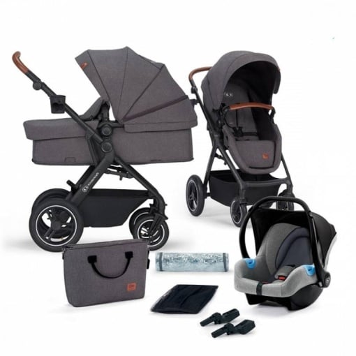 KINDERKRAFT B-TOUR KOLICA ZA BEBE SET 3U1 DARK GREY