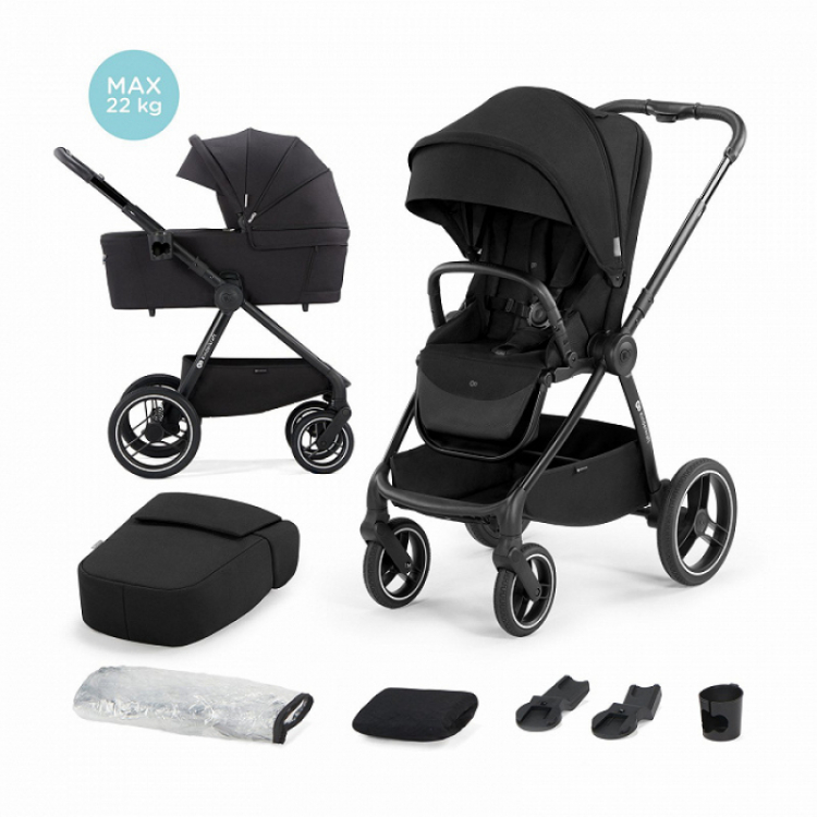 KINDERKRAFT NEA KOLICA ZA BEBE SET 2U1 MIDNIGHT BLACK