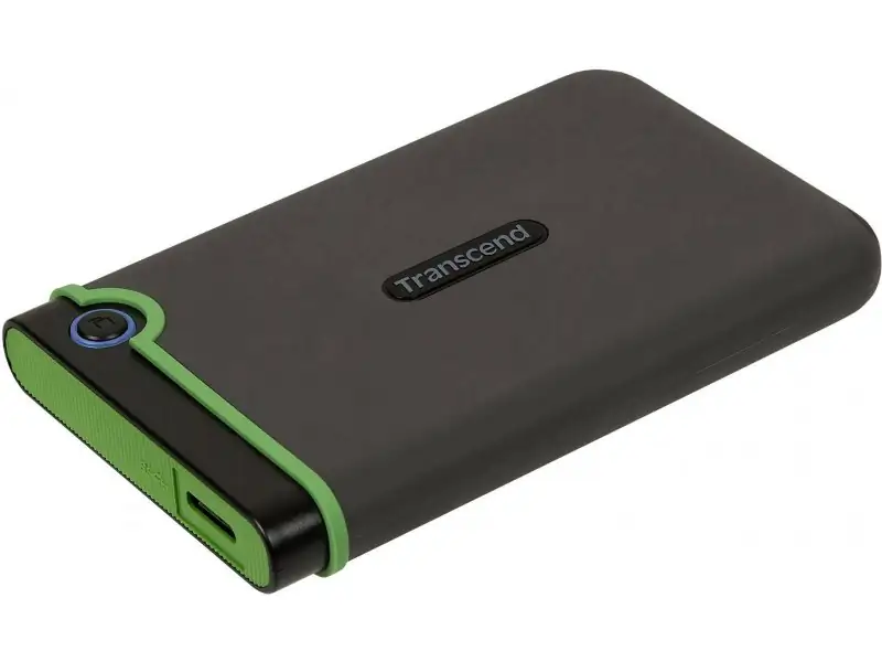 TRANSCEND 2 TB SLIM FORM FACTOR, M3S, USB 3.1, 2.5, ANTI-SHOCK SYSTEM, BACKUP SOFTWARE, 185G, IRON GRAY (TS2TSJ25M3S)