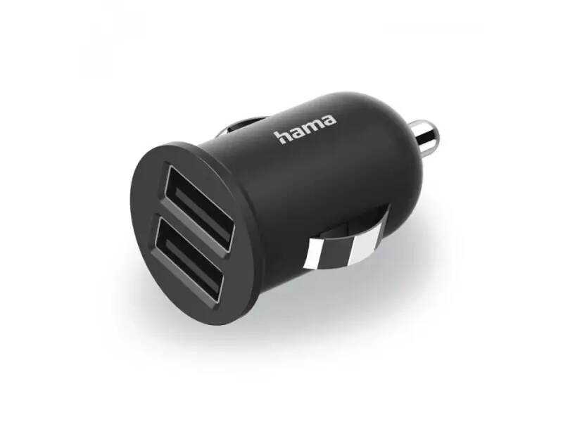 HAMA AUTO PUNJAC SA DVA USB PORTA, 2.4A