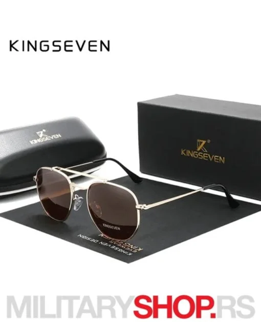 Elegantne Sunčane Naočare – Kingseven N7748 Brown
