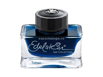 Tinta za nalivpero bočica 50ml Edelstein Pelikan 339382 tirkizno plava (topaz)