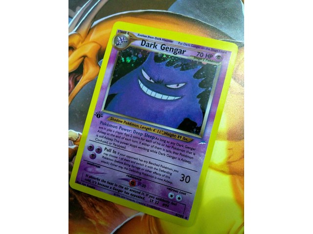 Pokemon karta Dark Gengar sijajuca - Pokemoni karte