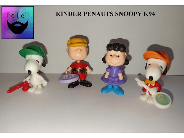 Kinder Snooply Penauts K94 4 figurice - TOP PONUDA
