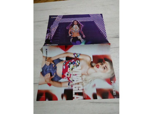 Poster(dvostrani) Anahi/Miley Cyrus/Little Mix