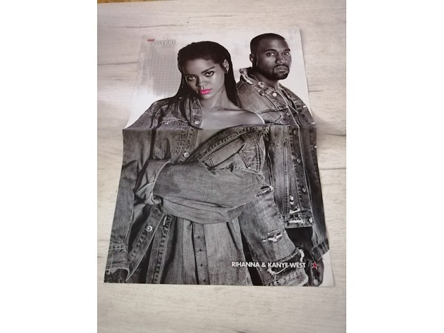 Poster(dvostrani) Rihanna i Kanye West/Bethany Mota