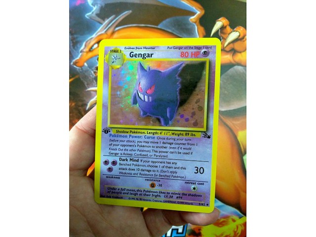 Pokemon karta Gengar sijajuca - Pokemoni karte