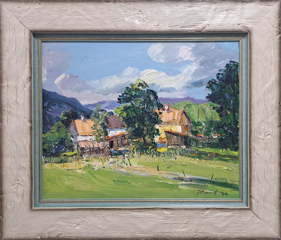 Divčibare, Đorđe Stanić, ulje na platnu, sa 59×69 cm, bez 40×50 cm, sertifikat, 300 eura