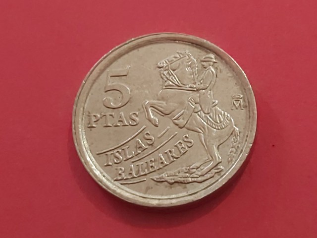 Španija  - 5 pesetas 1997 god Balearska Ostrva