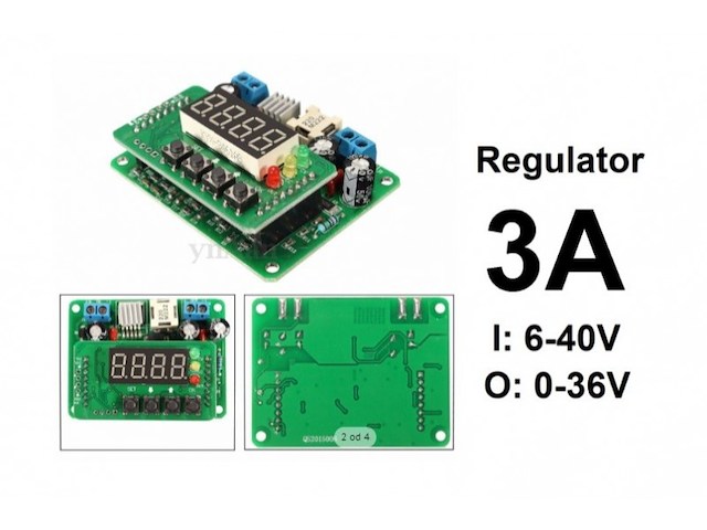 Regulator napona i struje tasterima - 3A - B3603