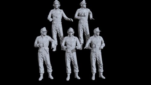 Peddinghaus-Decals 48146 German Tank Crew Summer Dress (5 figures)