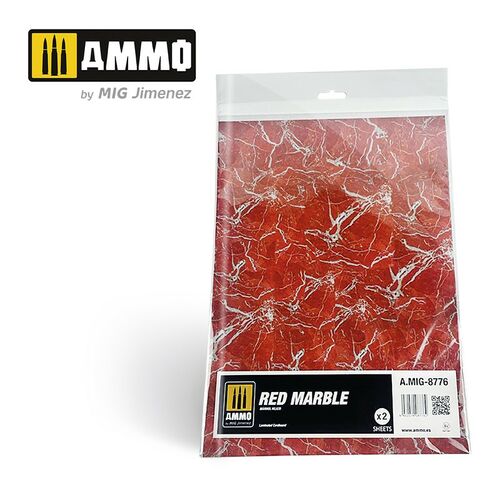 AMMO of Mig Jimenez 8776 Red Marble - Sheet