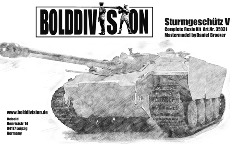 Bold Division 35031-2 Sturmgeschutz 5 (10,5cm) Without Friul Parts