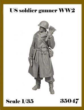 Ardennes Miniature 35047 US Soldier Gunner WW2
