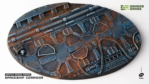 GamersGrass GGB-SPO170 Spaceship Corridor Bases Oval 170mm (x1)
