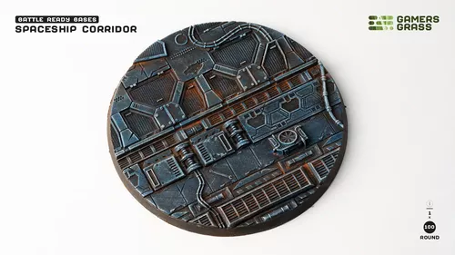 GamersGrass GGB-SPR100 Spaceship Corridor Bases Round 100mm (x1)