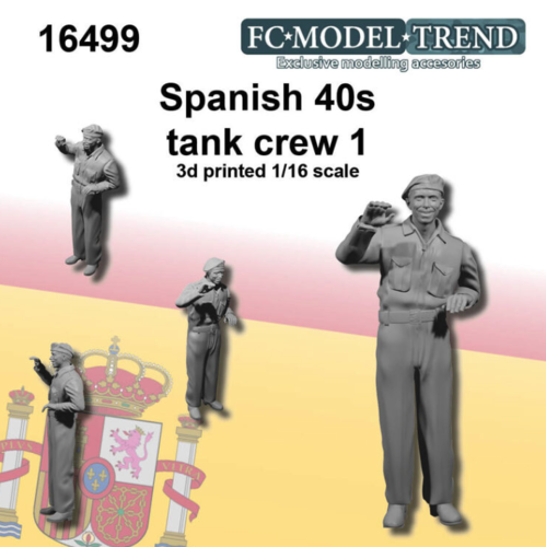 FC ModelTrend 16499 Spanish tank crew 40s