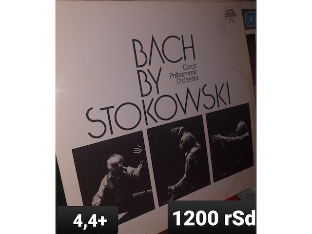 Bach by Stokowski lp ploča-ploča=4,omot=5-