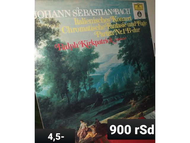 Johan sebastijan Bach,Lp ploča- ploča=4,omot=5-