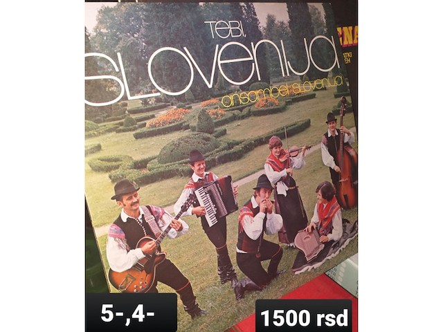Tebi Slovenija-Lp ploča ansambel Slovenija- ploc=4,om=4