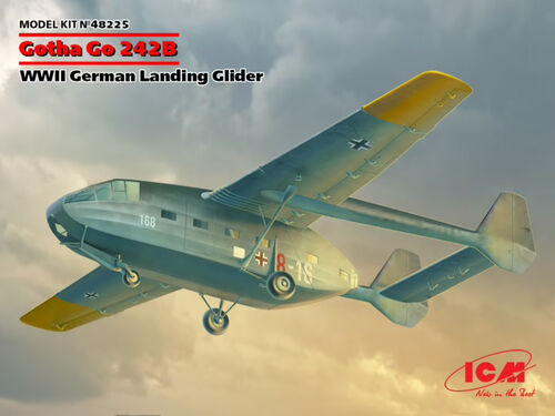 ICM 48225 Gotha Go 242B, WWII German Landing Glider (100% new molds)