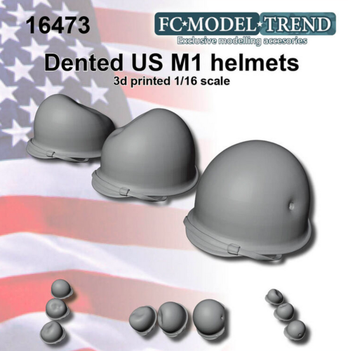 FC ModelTrend 16473 US WWII dented helmets