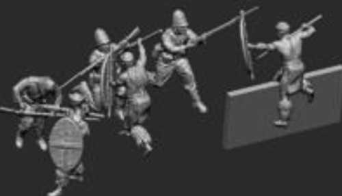 Germania-Figuren 72-8517 Hand to hand combat 01 3 English – 3 Zulu