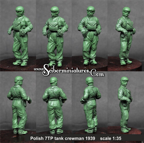 Scibor Monstrous Miniatures 35HM0046 Polish 7TP Tank Crewman