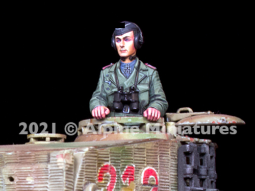 Alpine Miniatures 35292 German Panzer Ace Set 2 figures