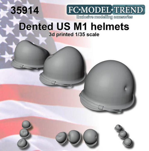 FC ModelTrend 35914 Dented U.S.A. helmet