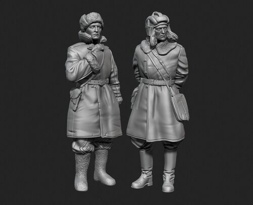 PanzerArt FI35-130 Soviet tank officers in sheepskin coat set