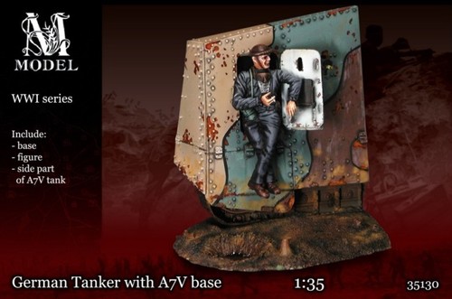 M-Model 35130 German Tanker with A7V base