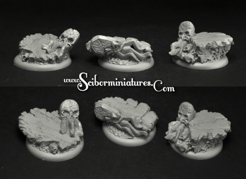 Scibor Monstrous Miniatures 28CM0019 Cthulhu Bases 40mm set2 3