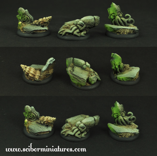 Scibor Monstrous Miniatures 28CM0006 Cthulhu Bases 30mm 3