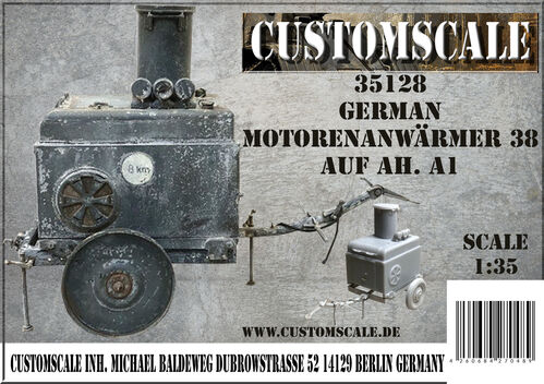 Custom scale 35128 German Motorenanwärmer 38 auf Sd. A1