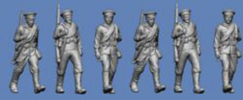 Germania-Figuren 72-WW1-601 Russian Infantry 1914-18 Marching soldiers