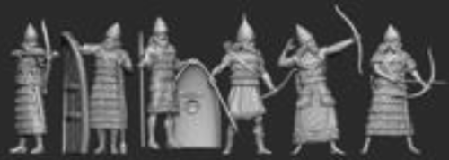Germania-Figuren 72-AN-1102 Various archers + siege troops
