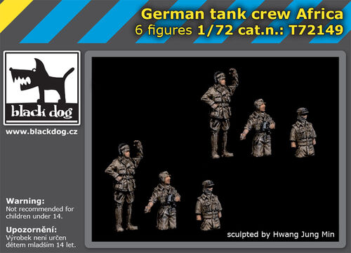 Black Dog T72149 German tank crew Africa