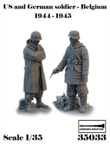 Ardennes Miniature 35033 US and German soldier - Belgium 1944-1945