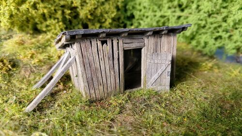 Model scene 91520 Ruined Shed