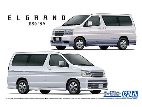 Aoshima 06136 MC#123 Nissan E50 Elgrand '99