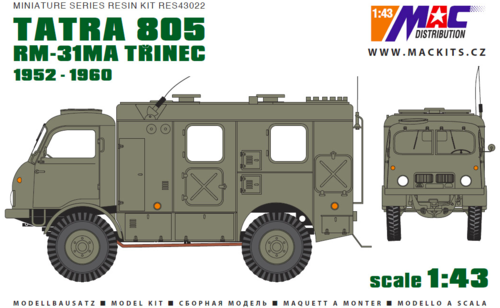 DISCONTINUED MAC RES43022 Tatra 805 RM-31MA Třinec