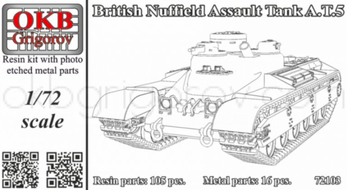 OKB Grigorov V72103 British Nuffield Assault Tank A.T.5