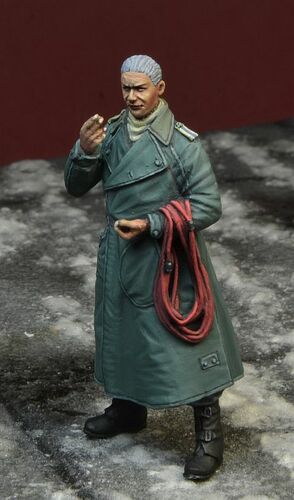D-DAY miniature studio 35192 Luftwaffe Mechanic in Kradmantel