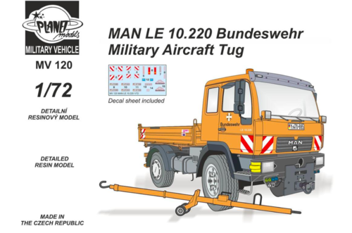 Planet Models MV120 MAN LE 10.220 Bundeswehr Military Aircraft Tug – All Resin Kit